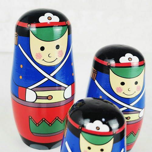 #KC232-Soldier Russian Doll 5-piece Set - Kidsco is a manufacturer of ...