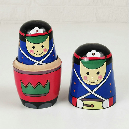 #KC232-Soldier Russian Doll 5-piece Set - Kidsco is a manufacturer of ...
